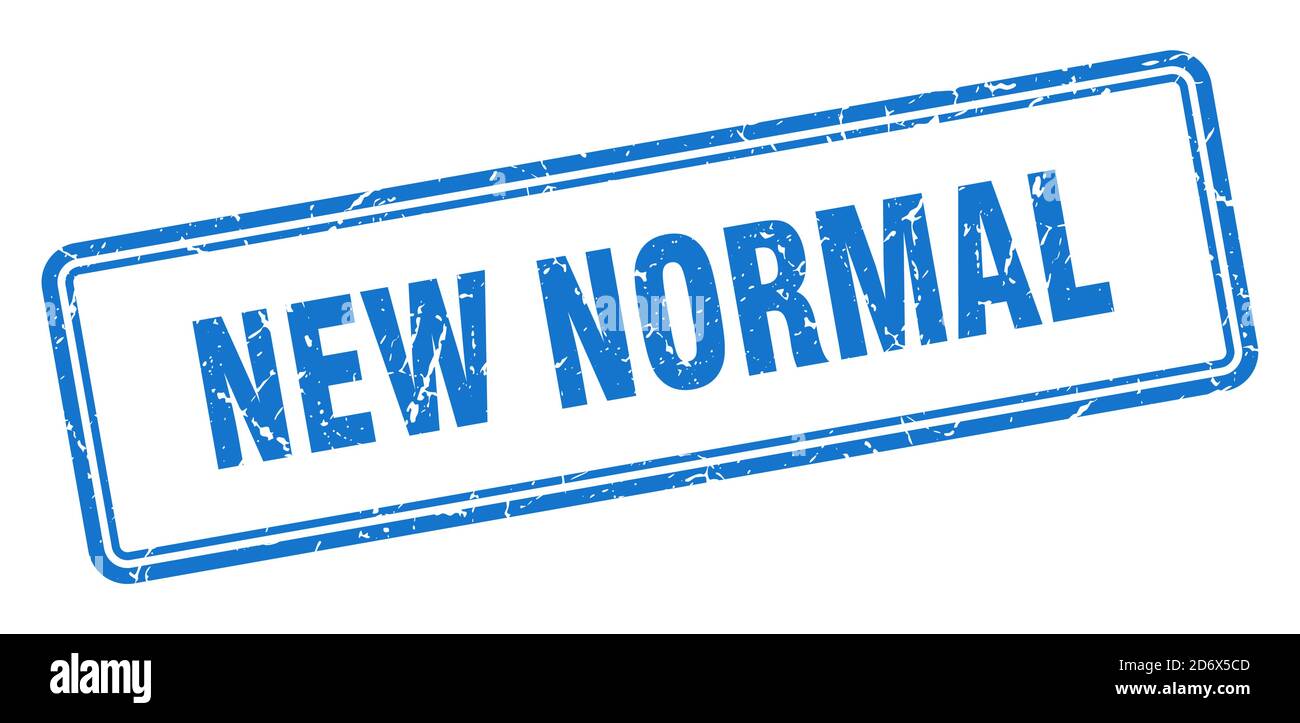 new normal stamp. square grunge sign isolated on white background Stock Vector Image & Art - Alamy