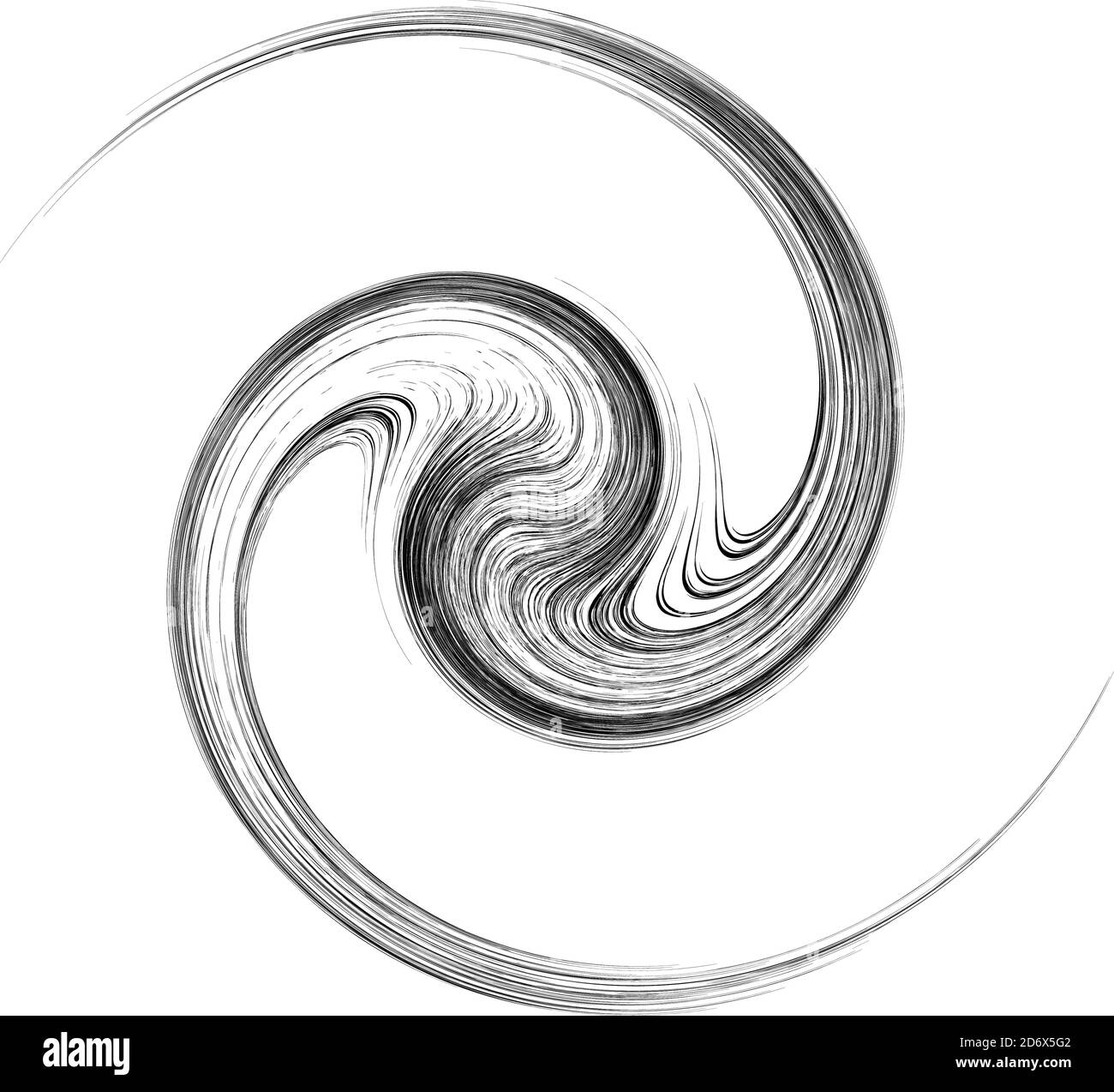 Curve rotated Volute, Helix shape. Spiral, swirl and twirl design ...