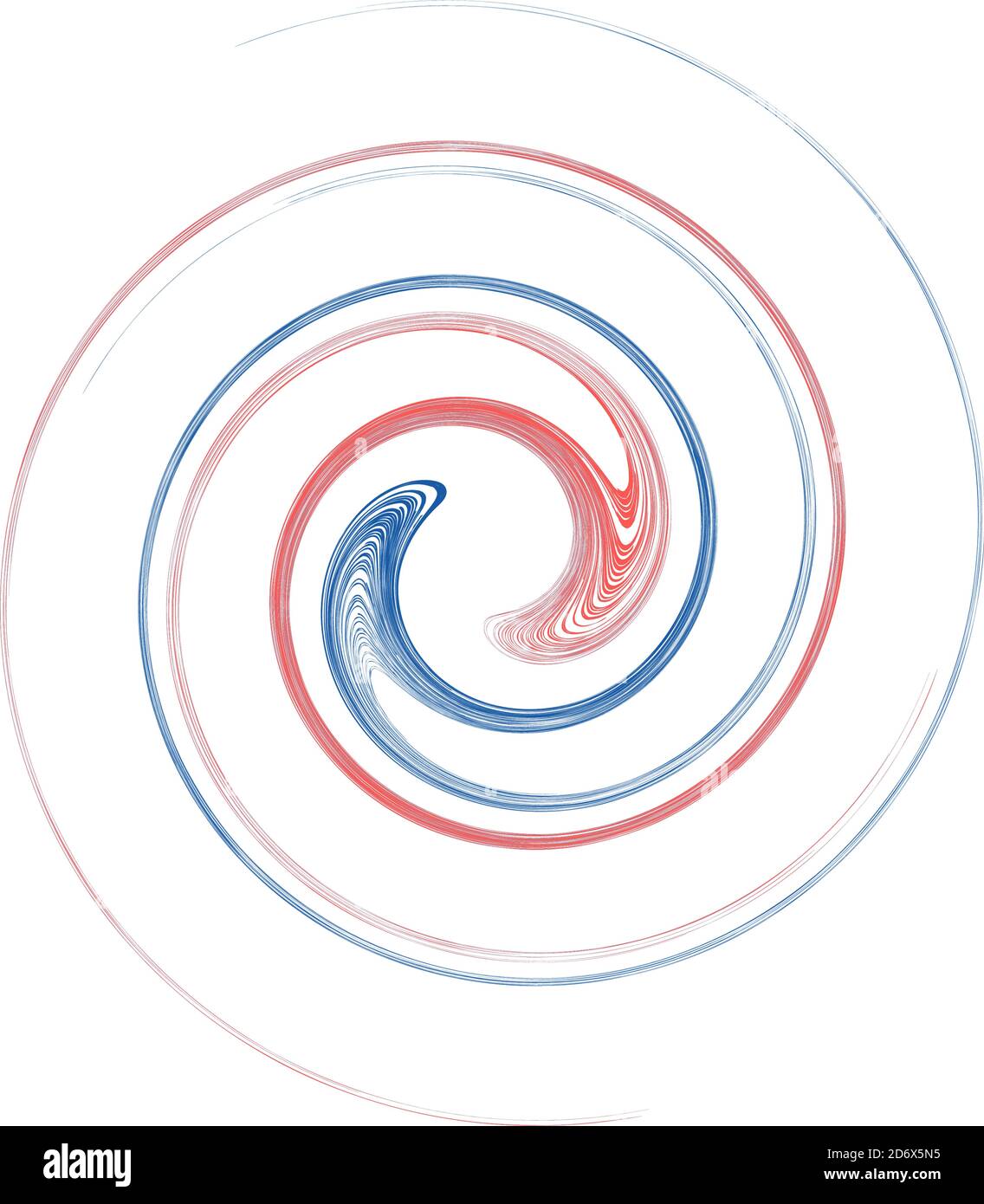 Curve rotated Volute, Helix shape. Colorful Spiral, swirl and twirl ...