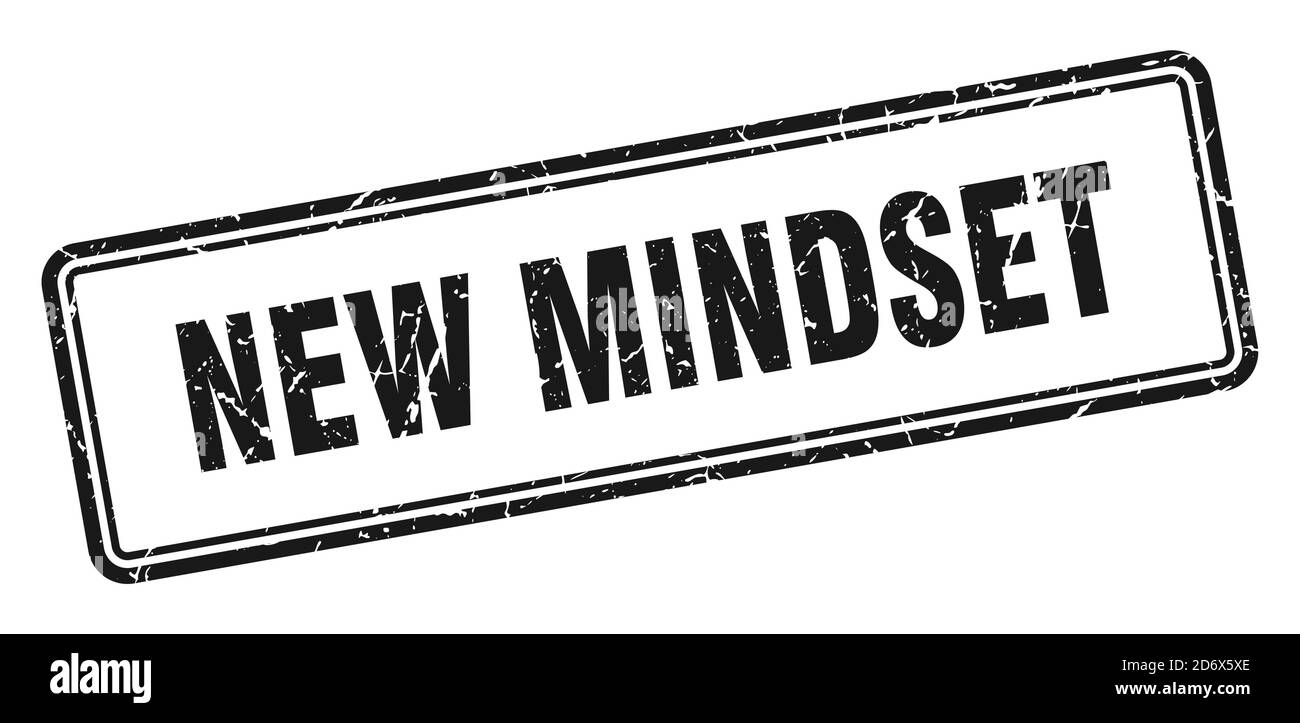 new mindset stamp. square grunge sign isolated on white background ...