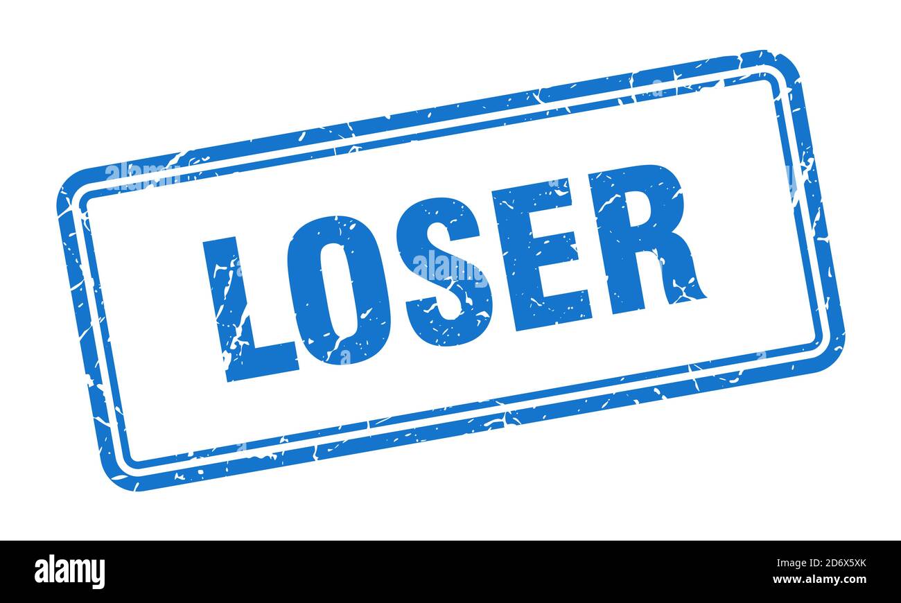 loser stamp. square grunge sign isolated on white background Stock ...