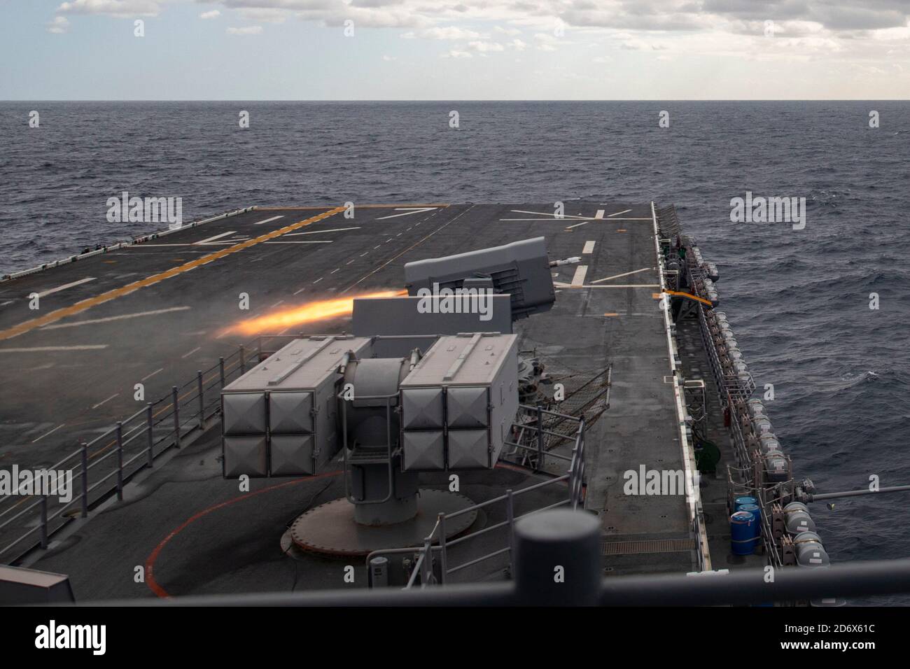 ATLANTIC OCEAN (Oct. 18, 2020) – A rolling airframe missile is fired ...