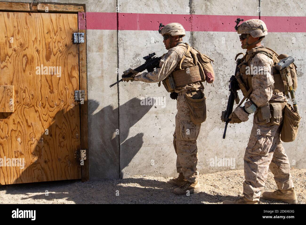 U.S. Marines with Echo Company, 2d Battalion, 1st Marines, attached to ...