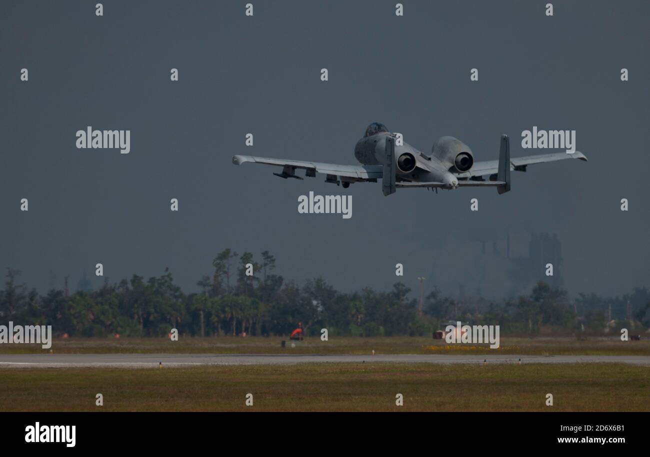 A U.S. Air Force A-10 Thunderbolt II assigned to Moody Air Force Base ...