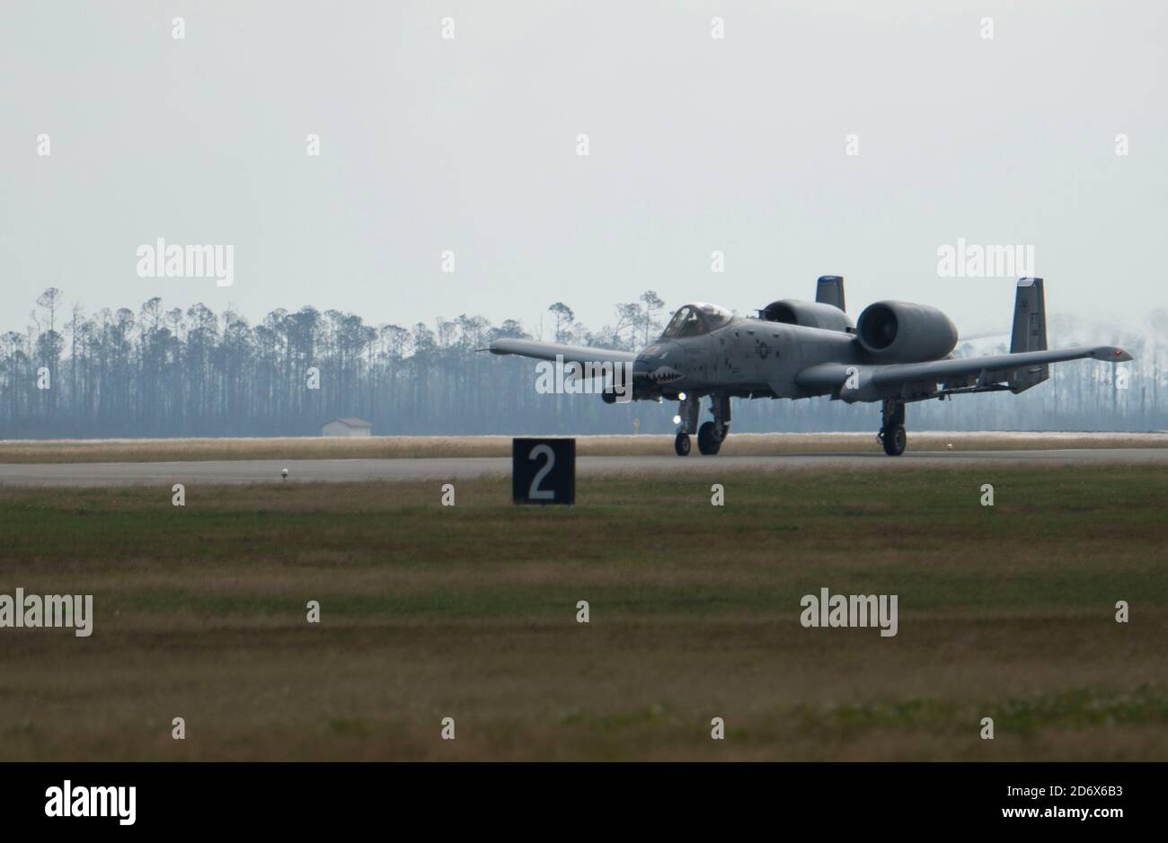 A U.S. Air Force A-10 Thunderbolt II launches during a Weapons System ...