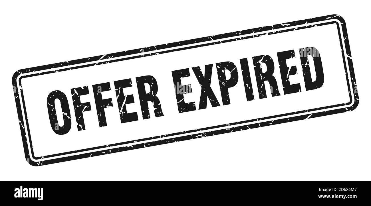 offer expired stamp. square grunge sign isolated on white background ...