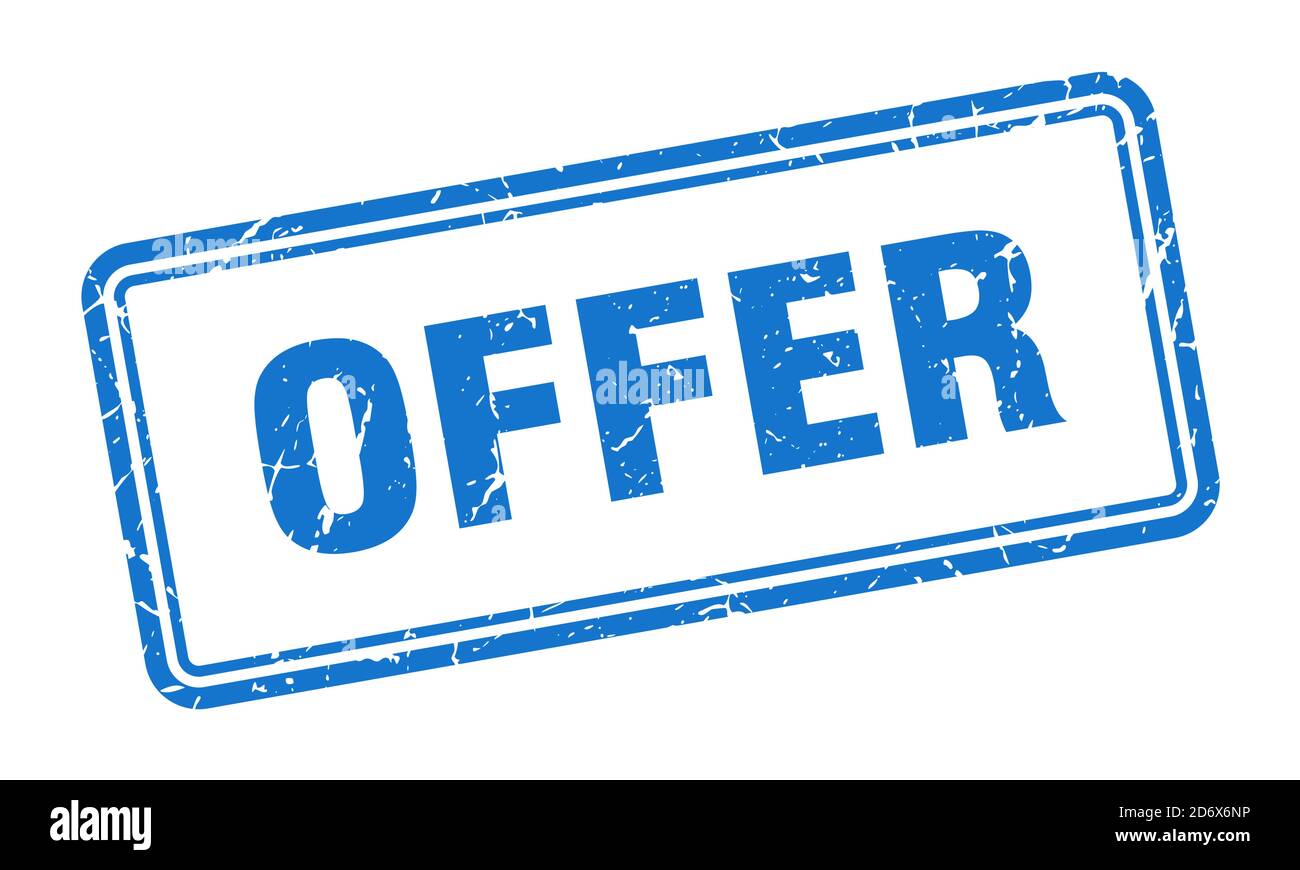 offer stamp. square grunge sign isolated on white background Stock Vector Image & Art - Alamy
