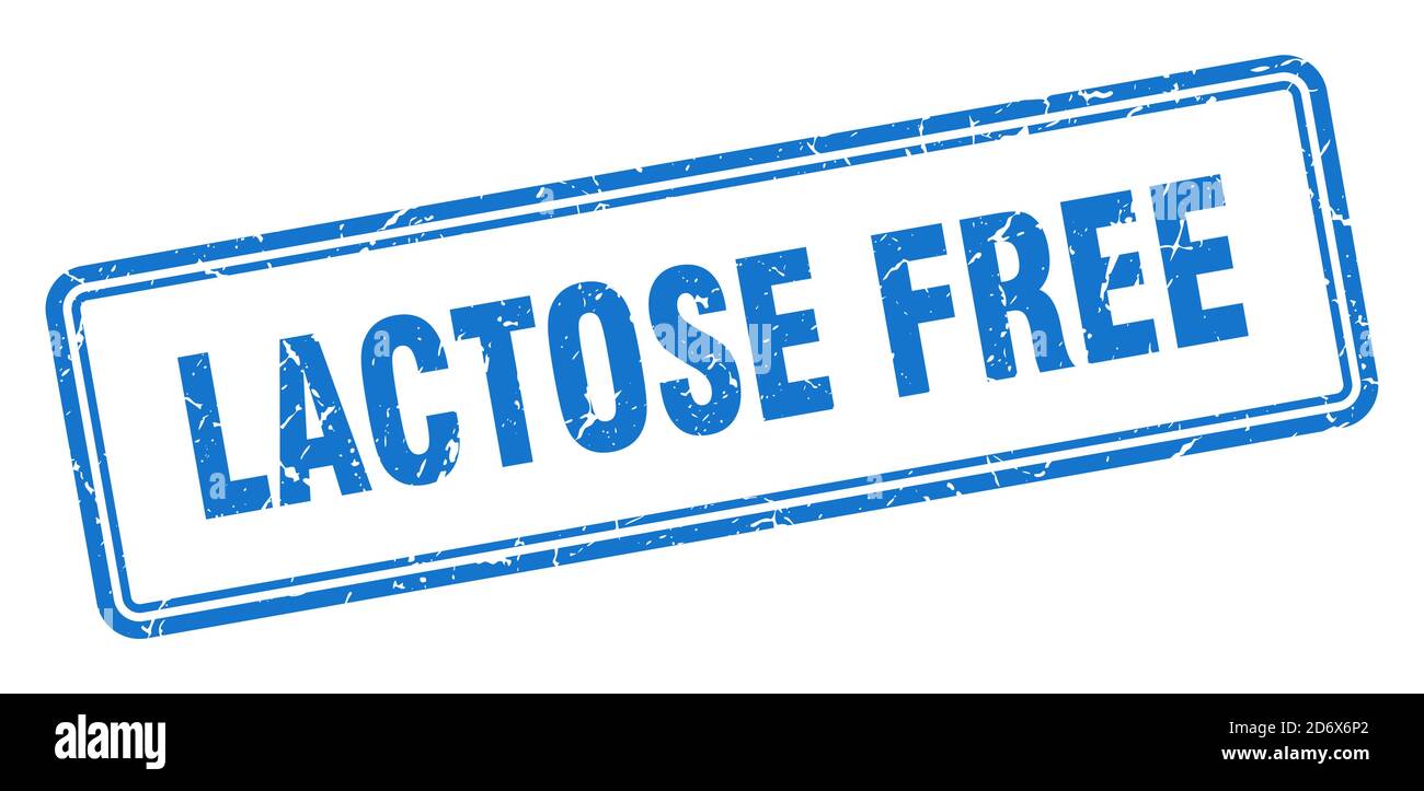 lactose free stamp. square grunge sign isolated on white background ...