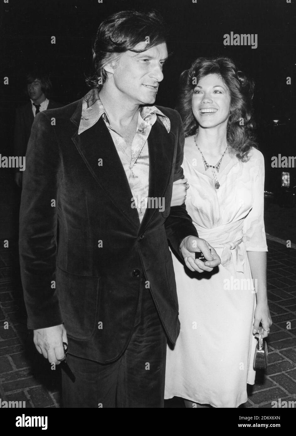 Los Angeles.CA.USA. LIBRARY. Hugh Hefner and Barbi Benton in the late ...