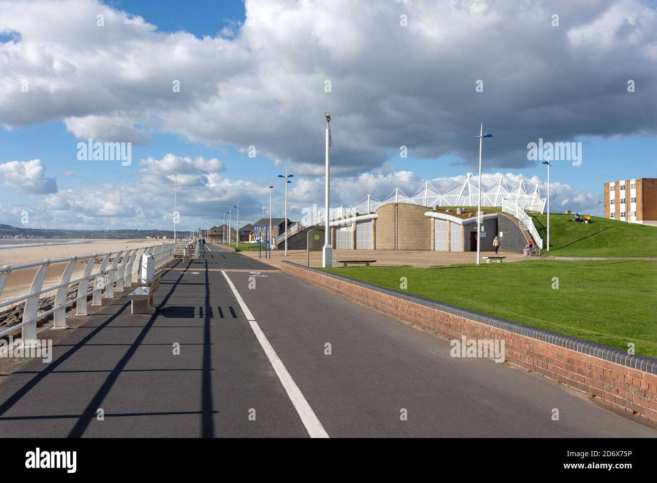 Aberavon Beach and promenade, The Princess Margaret Way, Port Talbot ...