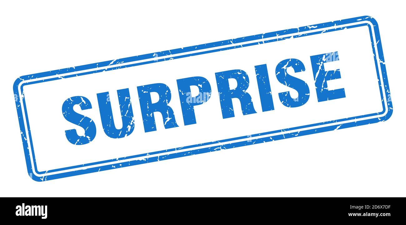 surprise stamp. square grunge sign isolated on white background Stock ...