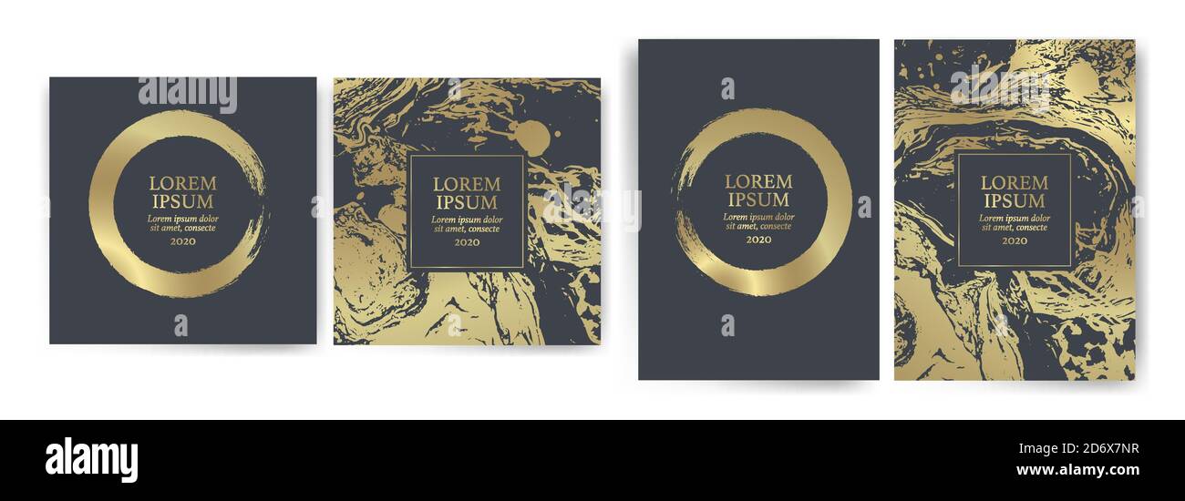 Black gold design templates Cut Out Stock Images & Pictures - Alamy