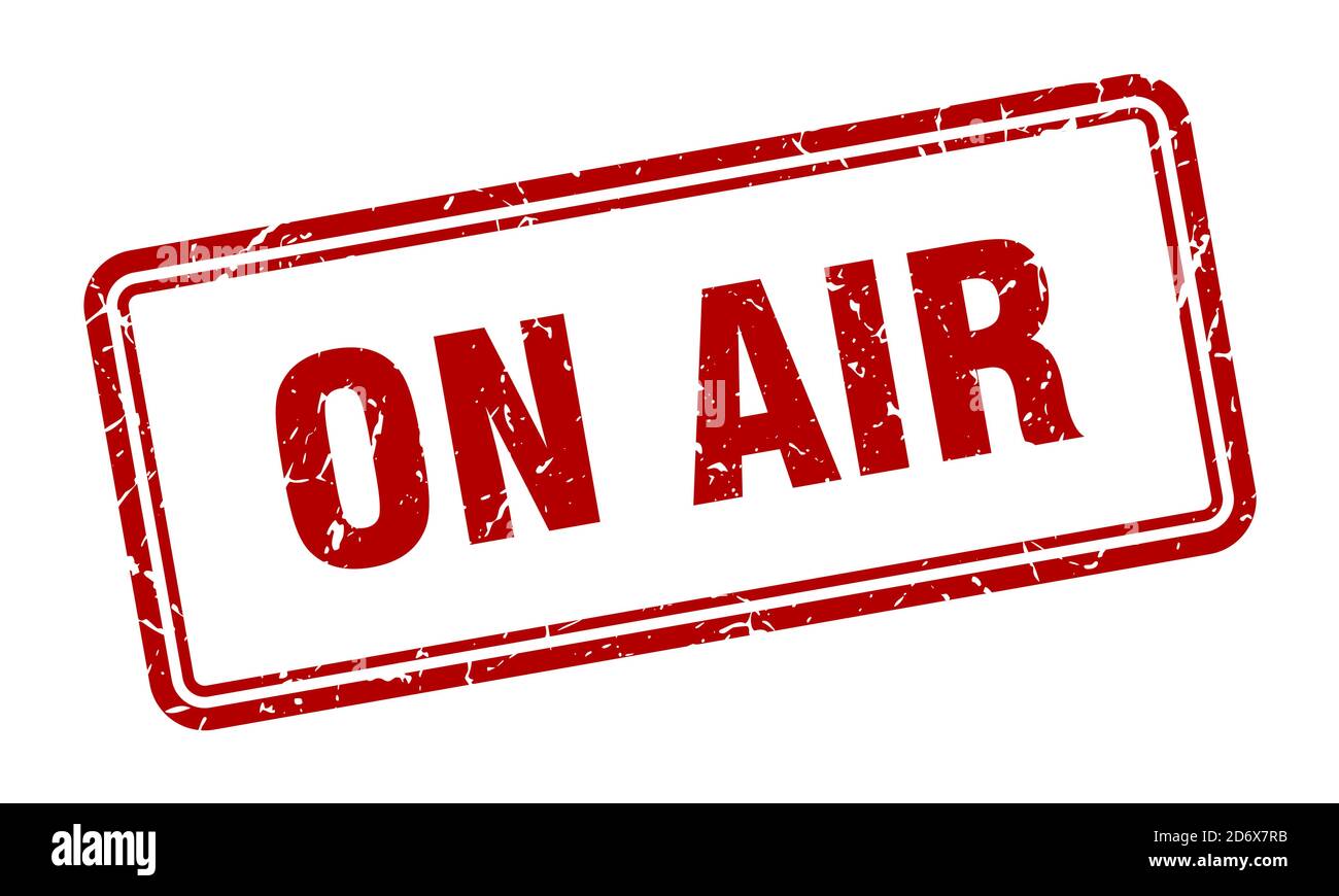 on air stamp. square grunge sign isolated on white background Stock Vector Image & Art - Alamy