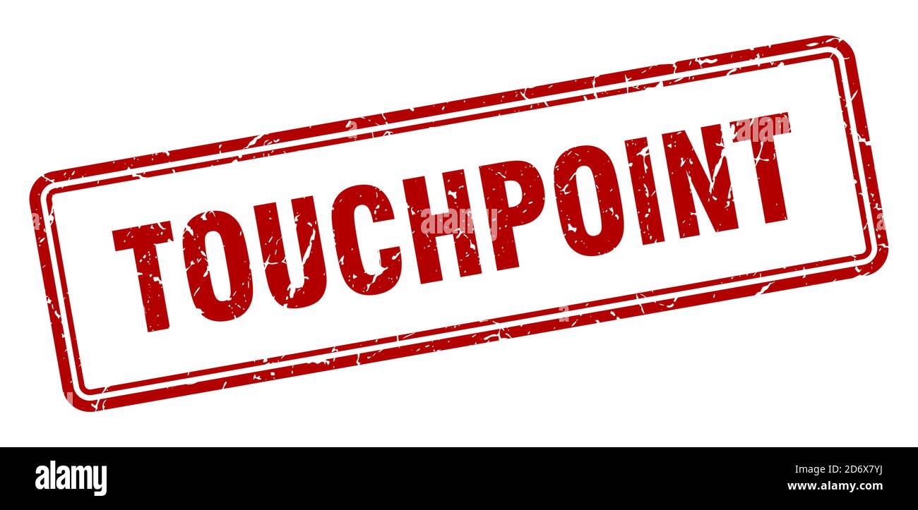 touchpoint stamp. square grunge sign isolated on white background Stock ...