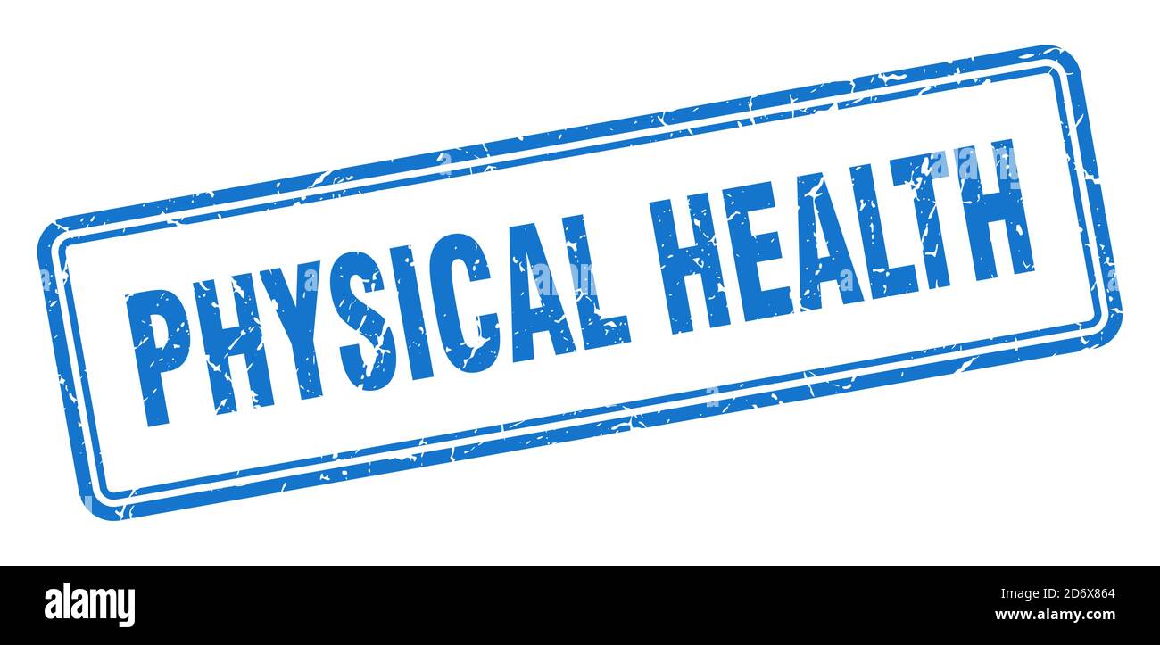 physical health stamp. square grunge sign isolated on white background ...