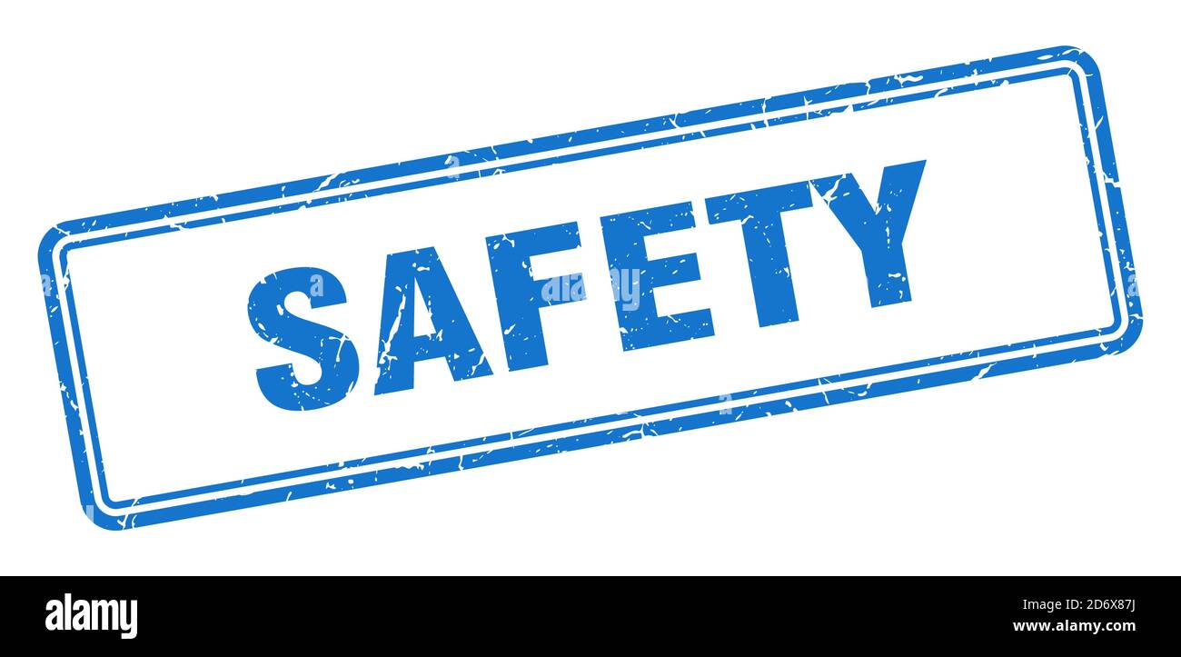 safety stamp. square grunge sign isolated on white background Stock ...