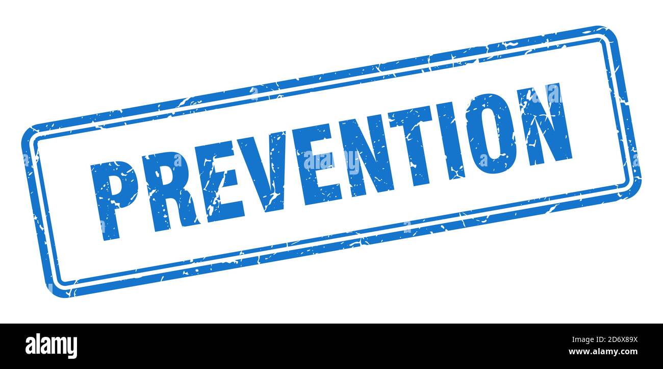 prevention stamp. square grunge sign isolated on white background Stock ...