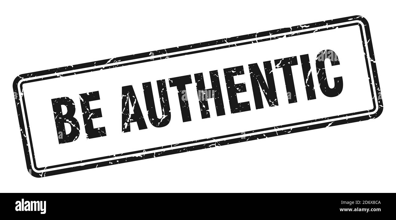 be authentic stamp. square grunge sign isolated on white background Stock Vector Image & Art - Alamy