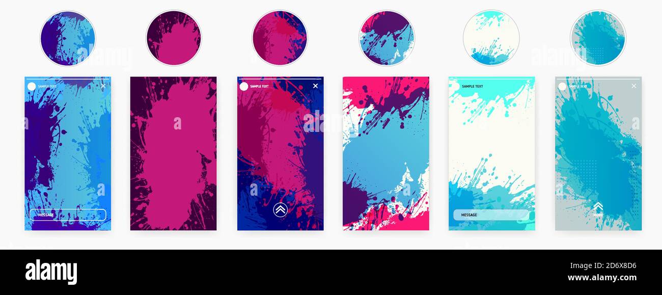 Design templates social media Cut Out Stock Images & Pictures - Alamy