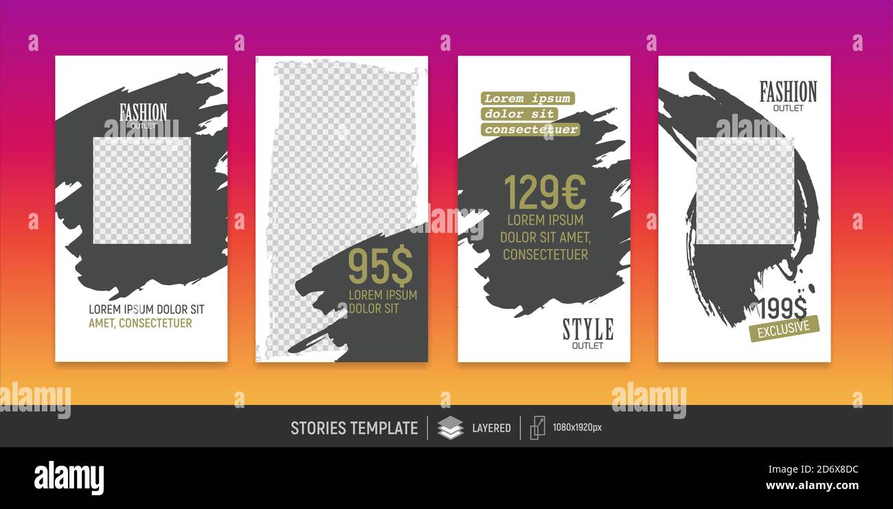Editable templates for social media stories. Instagram story. frame for ...