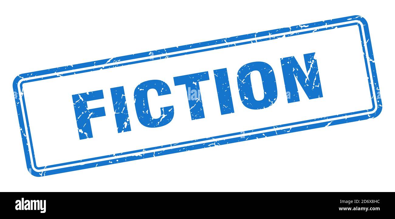 fiction stamp. square grunge sign isolated on white background Stock ...