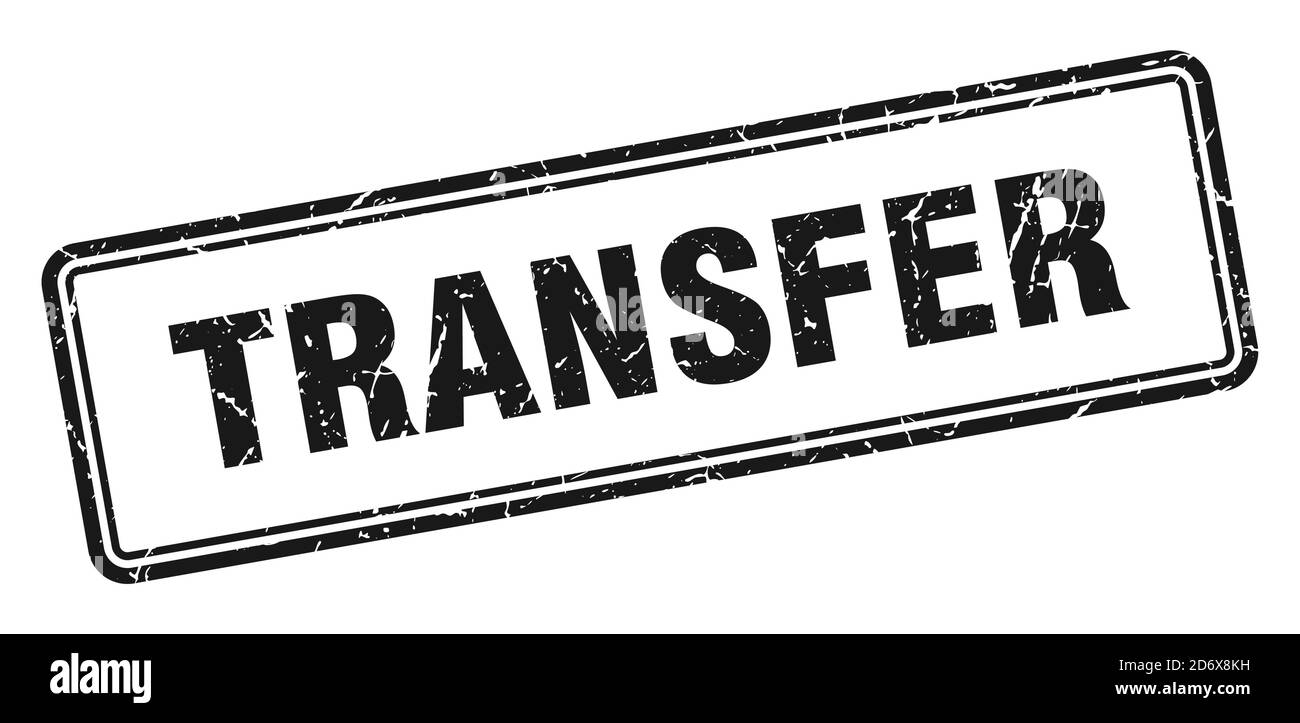 transfer stamp. square grunge sign isolated on white background Stock Vector Image & Art - Alamy