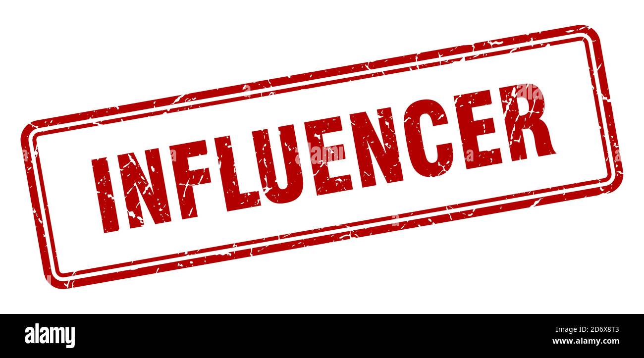 influencer stamp. square grunge sign isolated on white background Stock ...