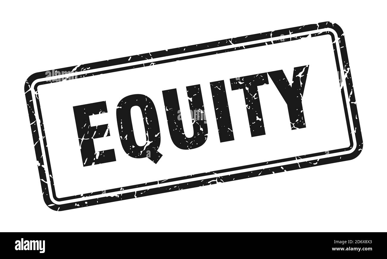 equity stamp. square grunge sign isolated on white background Stock ...
