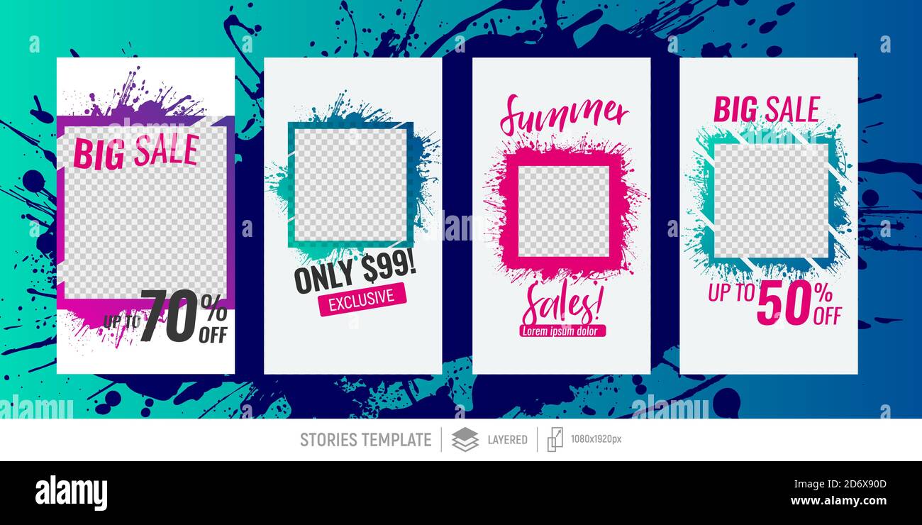 Editable templates for social media stories. Instagram story. frame for ...