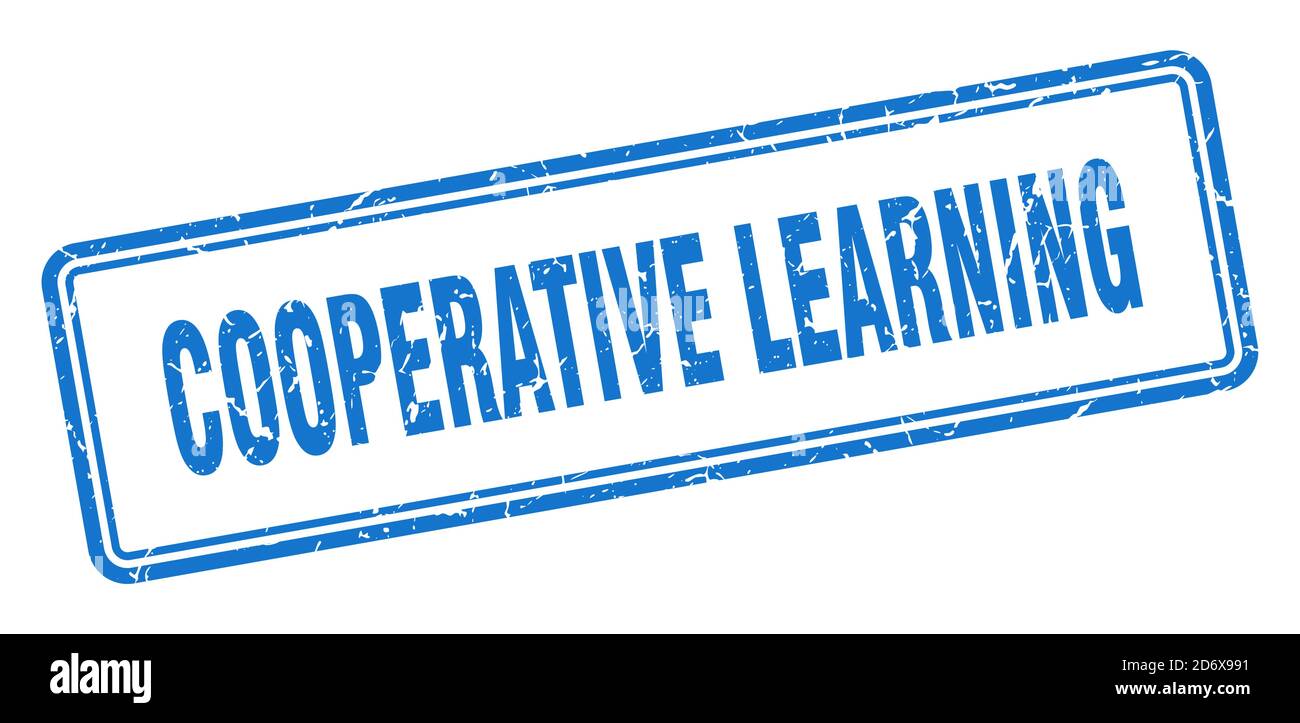 cooperative learning stamp. square grunge sign isolated on white ...