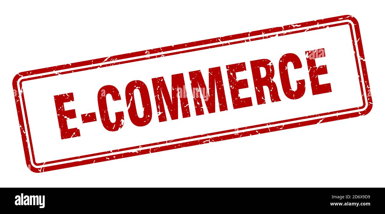 e-commerce stamp. square grunge sign isolated on white background Stock Vector Image & Art - Alamy