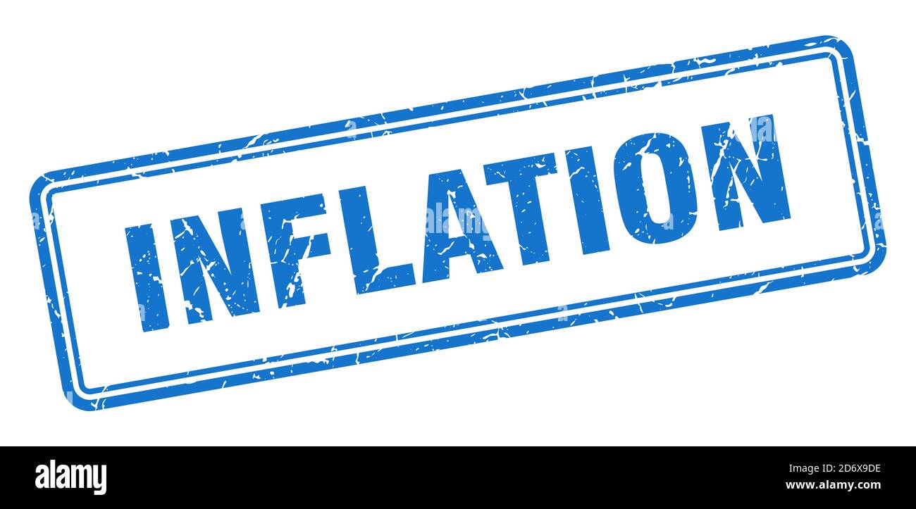 inflation stamp. square grunge sign isolated on white background Stock ...