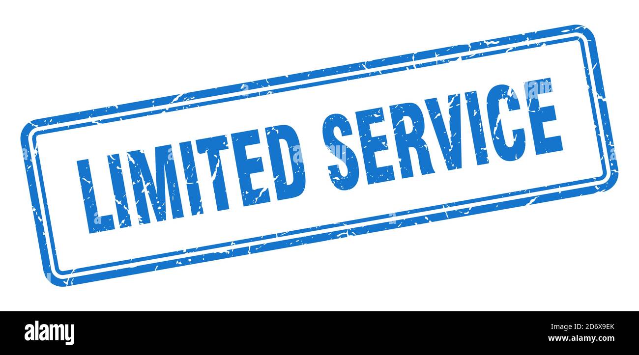 Limited service square stamp hi-res stock photography and images - Alamy