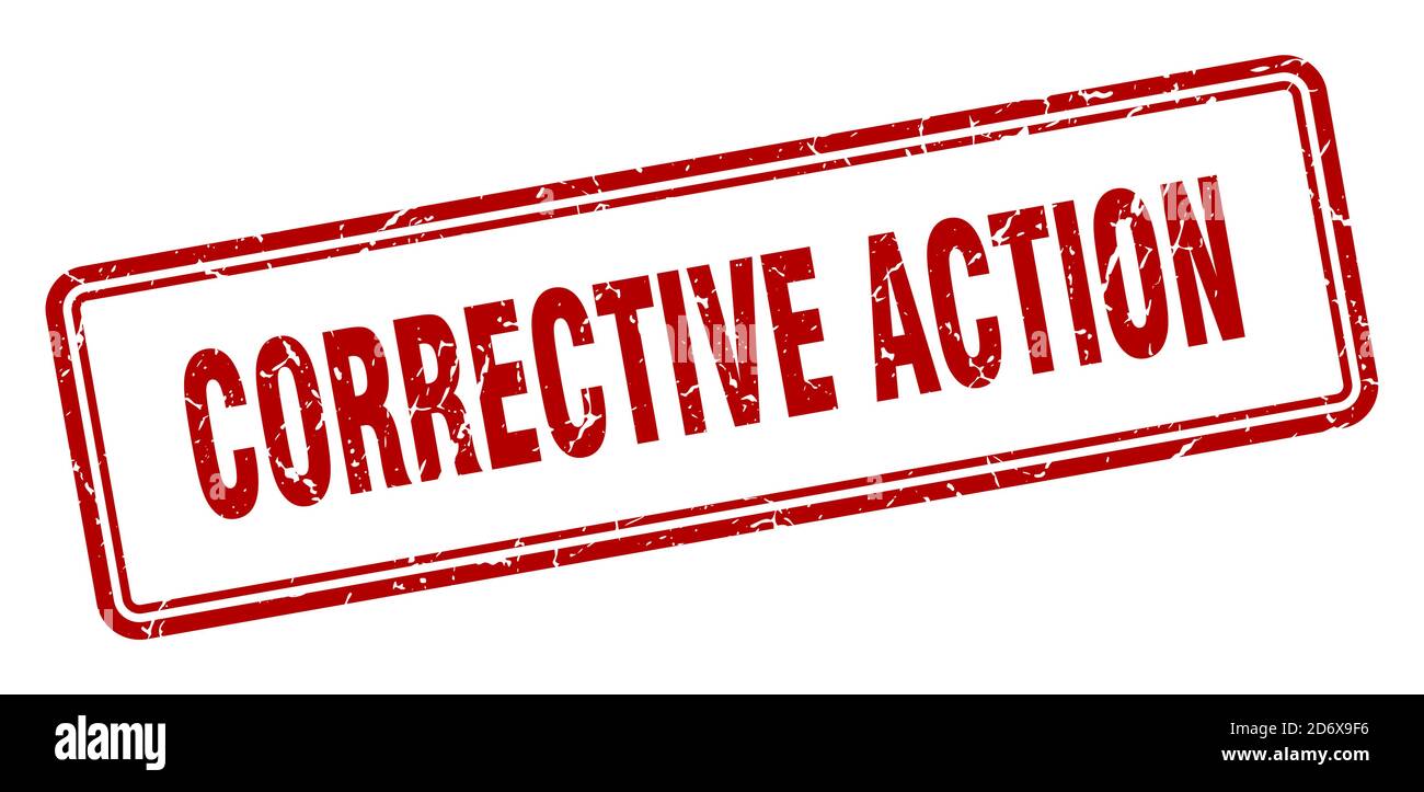 Corrective action stamp hi-res stock photography and images - Alamy