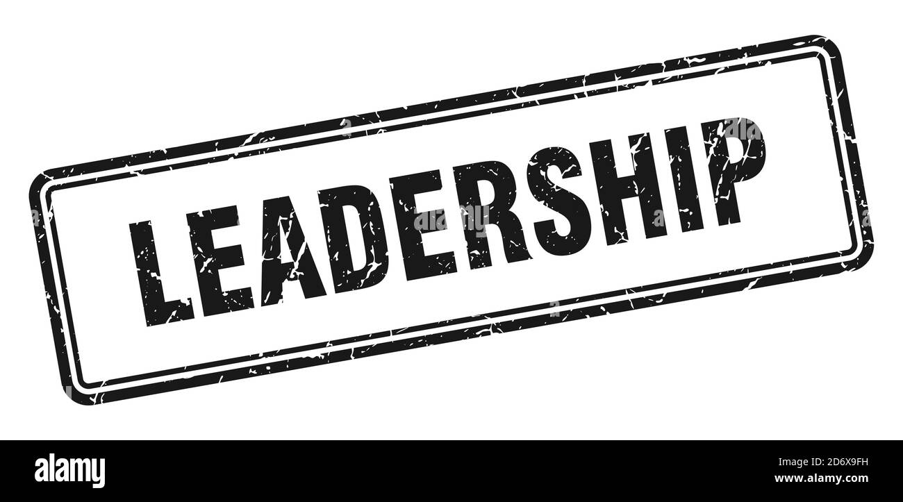 leadership stamp. square grunge sign isolated on white background Stock ...