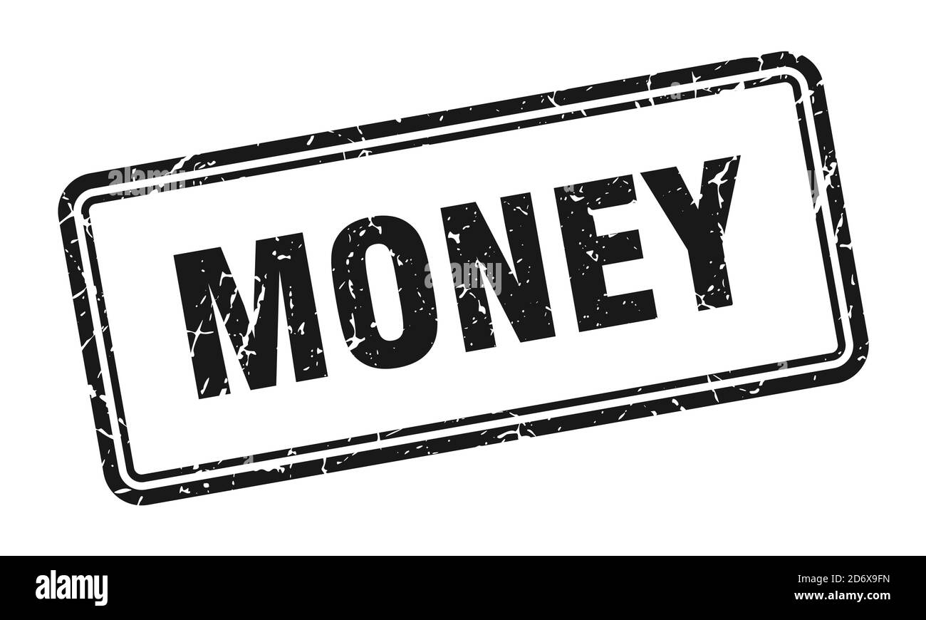 money stamp. square grunge sign isolated on white background Stock ...