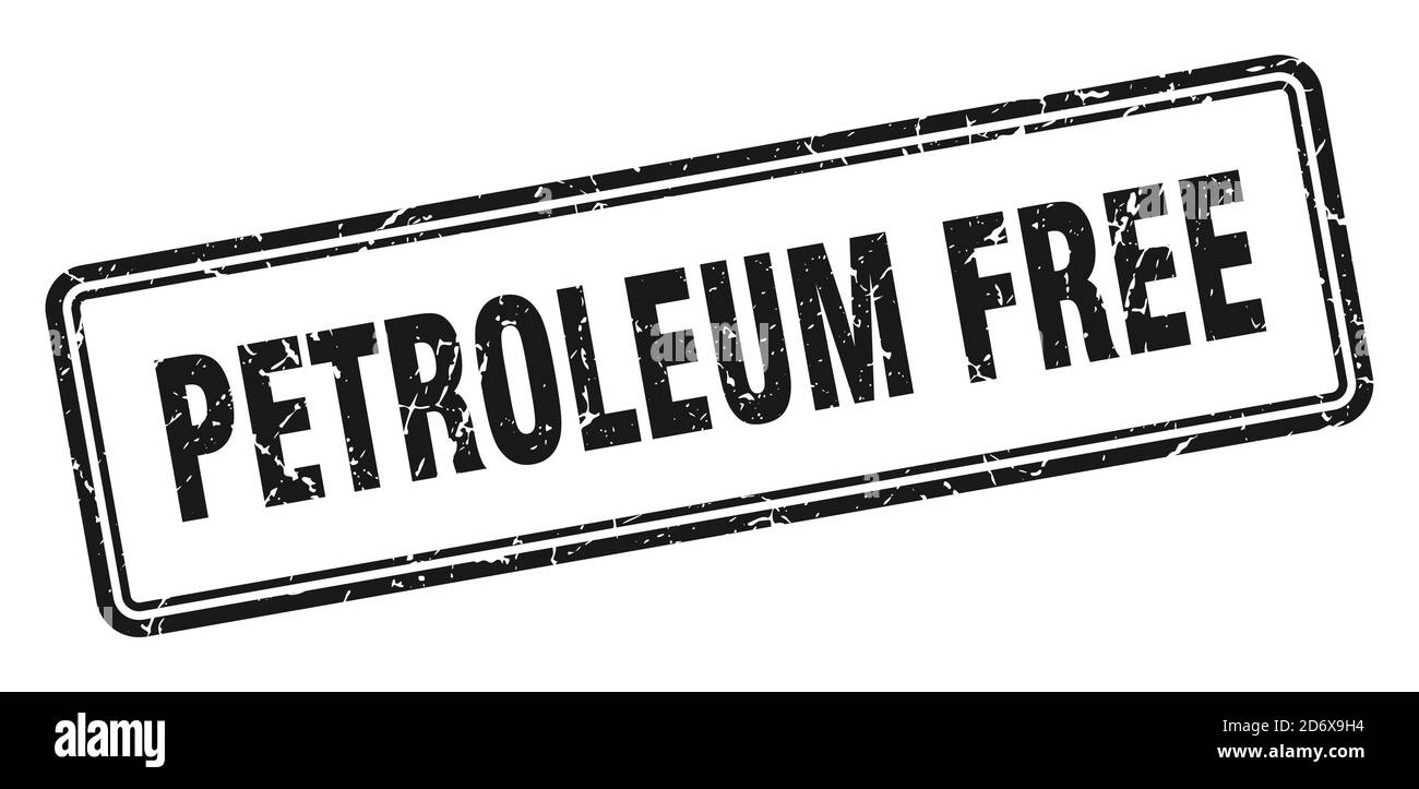 petroleum free stamp. square grunge sign isolated on white background ...