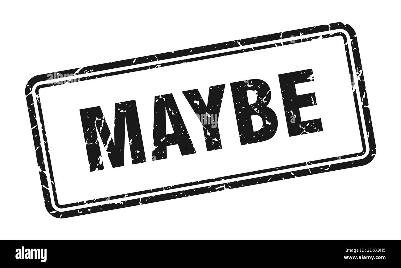 Black and white maybe Cut Out Stock Images & Pictures - Alamy