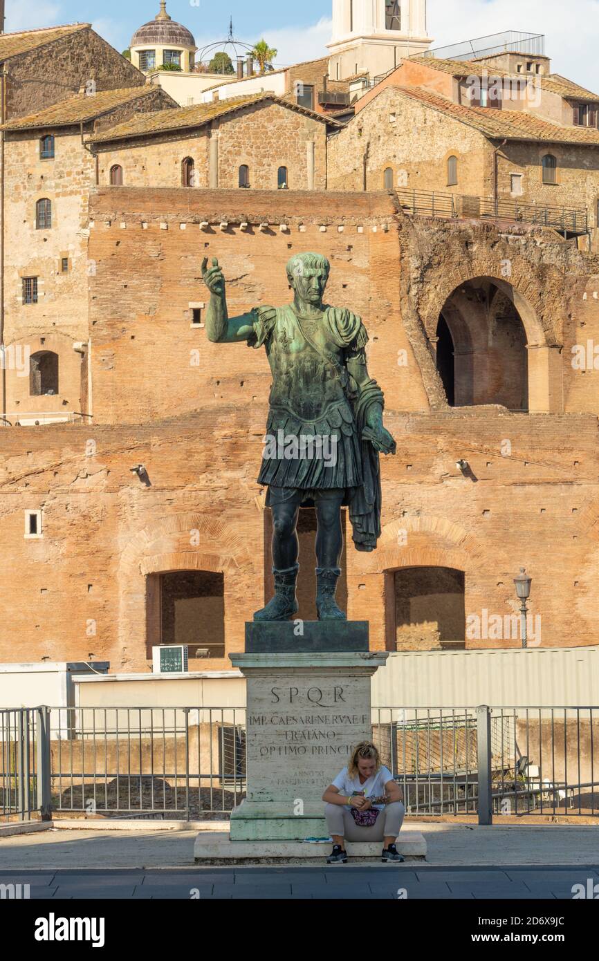 A statue of Julius Caesar in Rome. From a series of travel photos in ...