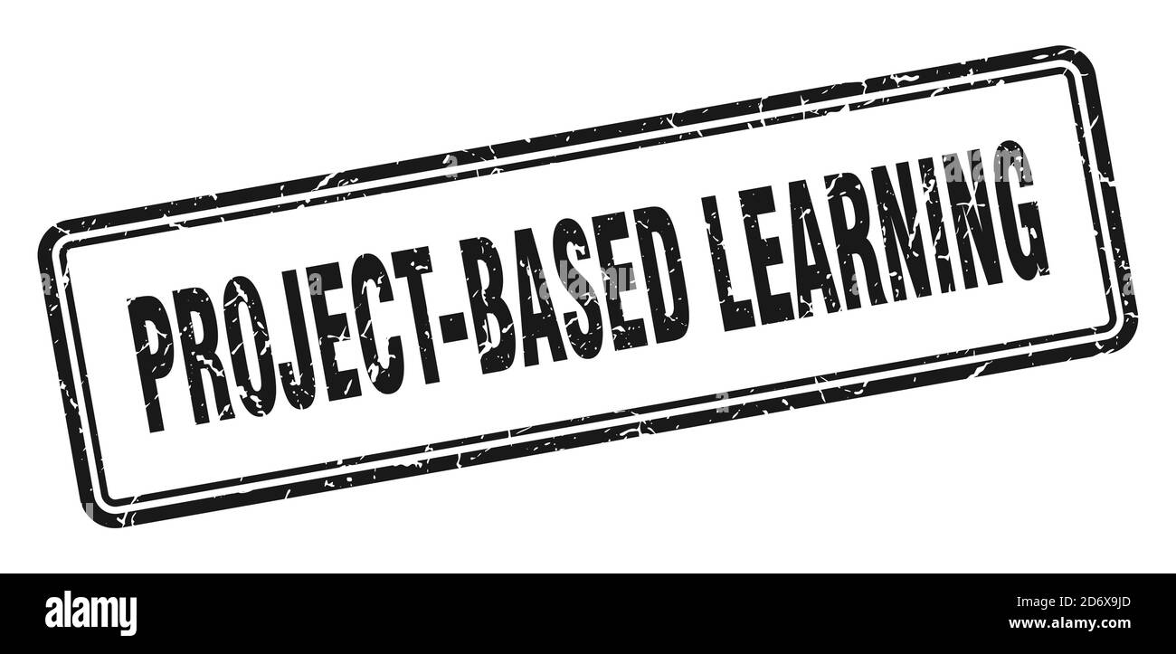 project-based learning stamp. square grunge sign isolated on white ...