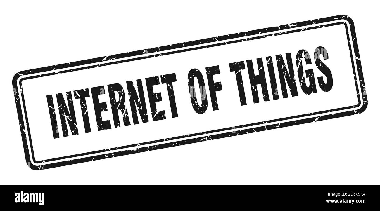 internet of things stamp. square grunge sign isolated on white background Stock Vector Image ...