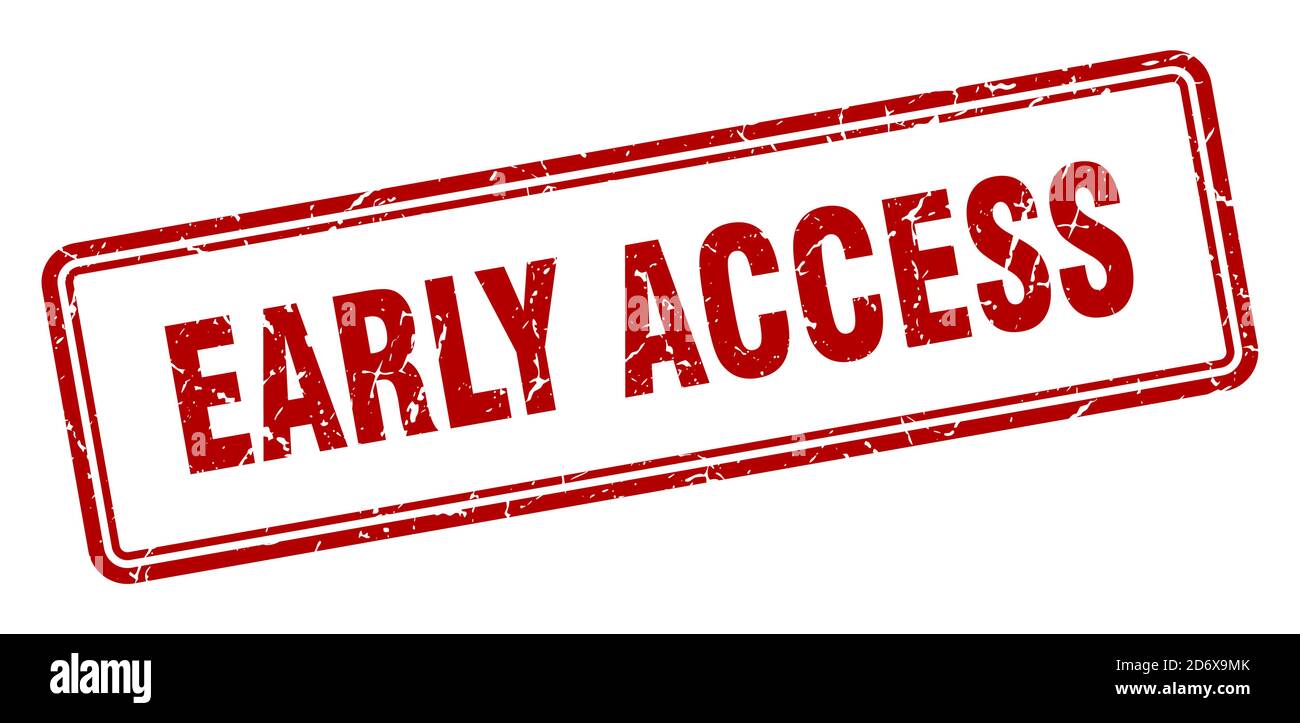 early access stamp. square grunge sign isolated on white background Stock Vector Image & Art - Alamy