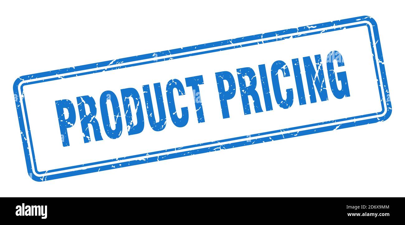 product pricing stamp. square grunge sign isolated on white background ...