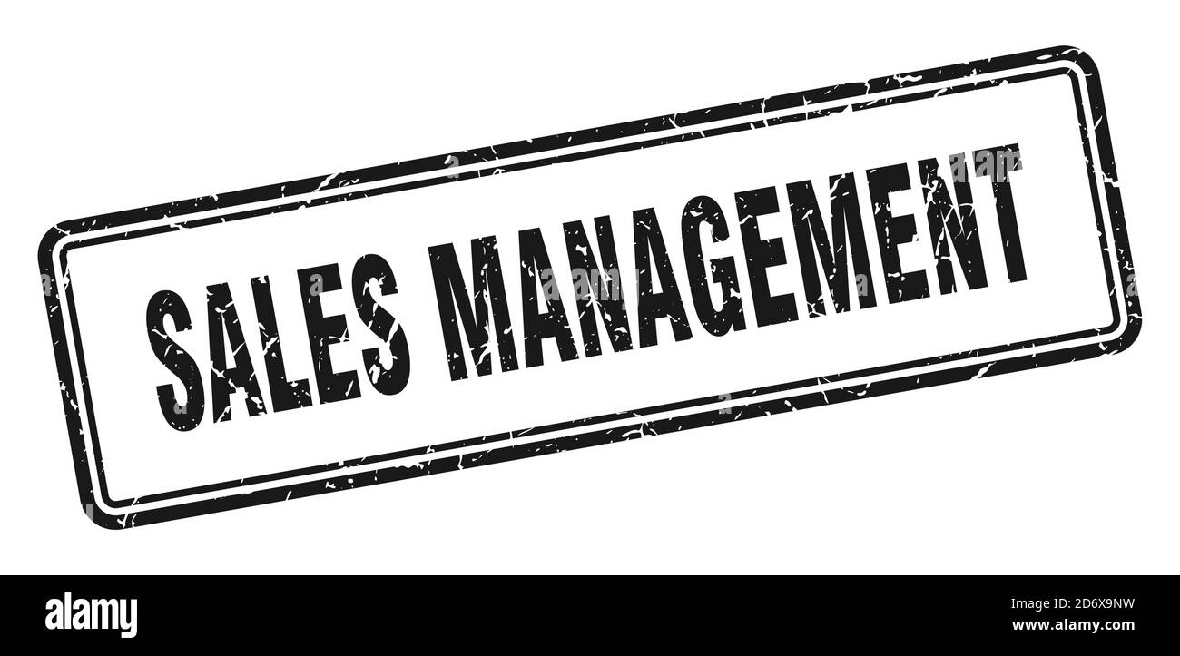 sales management stamp. square grunge sign isolated on white background ...