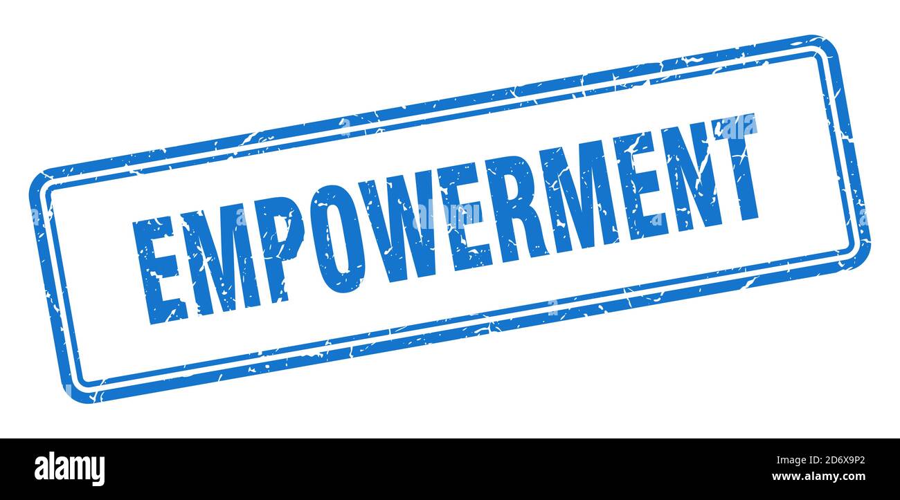 empowerment stamp. square grunge sign isolated on white background ...