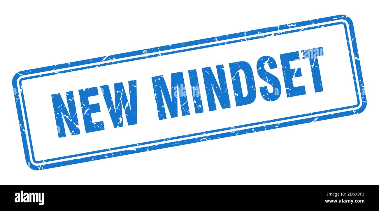 new mindset stamp. square grunge sign isolated on white background ...