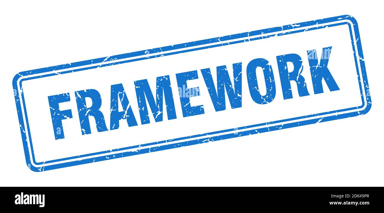 framework stamp. square grunge sign isolated on white background Stock Vector Image & Art - Alamy