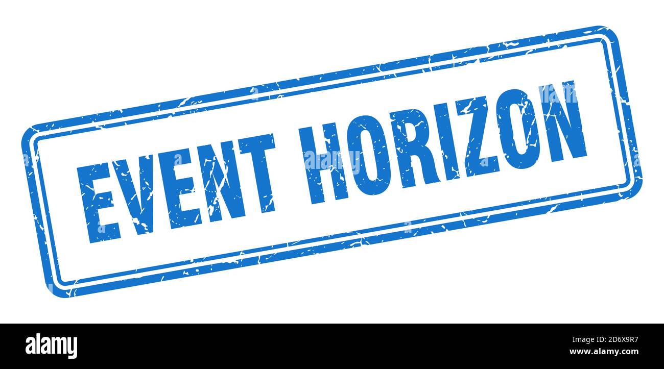 event horizon stamp. square grunge sign isolated on white background ...