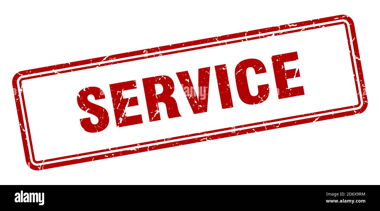 service stamp. square grunge sign isolated on white background Stock Vector Image & Art - Alamy