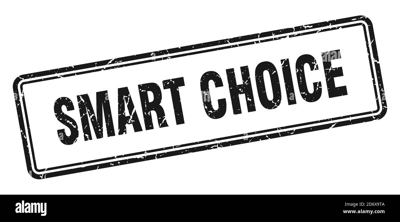 smart choice stamp. square grunge sign isolated on white background Stock Vector Image & Art - Alamy